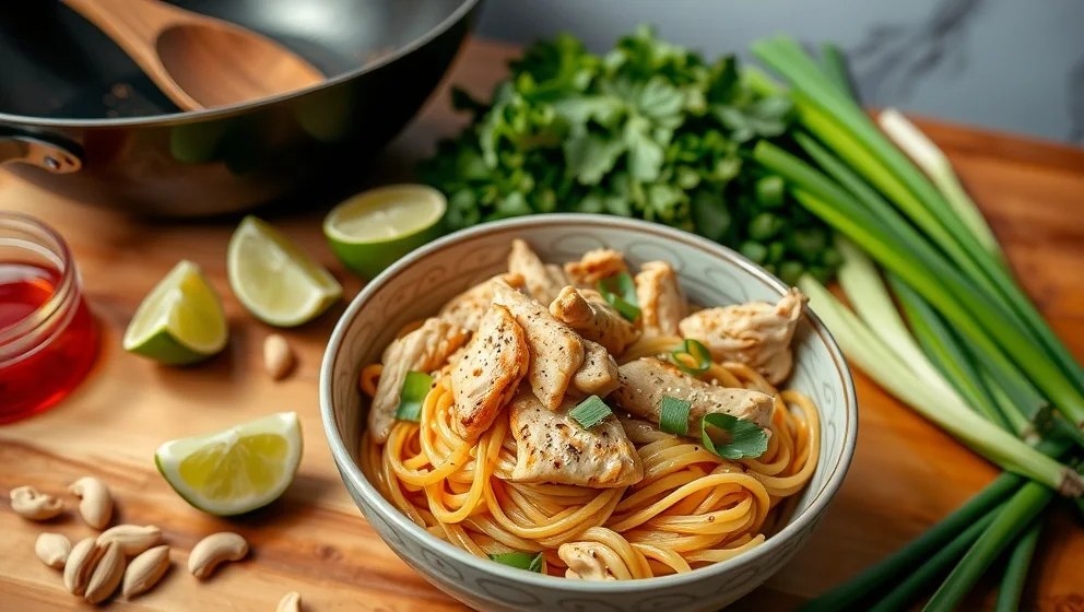 Pad thai med kyckling hemma | Materialnetto.se